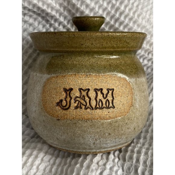 Unbranded | Kitchen | Pottery Clay Jam Jar Signed S 977 Vintage Neutral ...